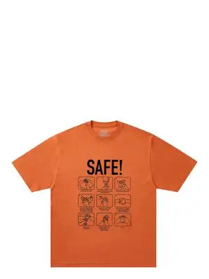 PALACE Safe!" Graphic T-shirt - Orange