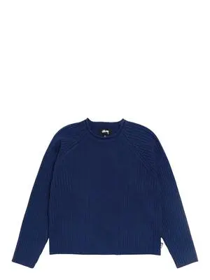 StÜssy Merino Ribbed Pullover - Blue