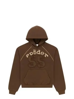 SP5DER Sp5der 55 University Hoodie Brown