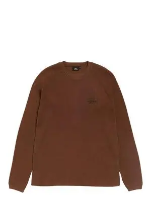 StÜssy Basic Thermal Long Sleeve Shirt - Brown