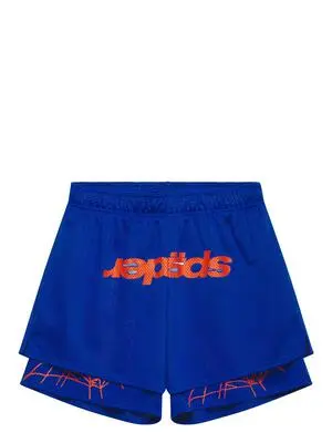 SP5DER Mesh Double Layer Shorts - Blue