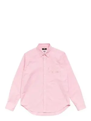 StÜssy Junya Embroidered Button Down Shirt - Pink