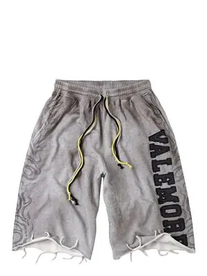 VALE FOREVER Valemore 3/4 Length Shorts With Graphic Detailing - Grey