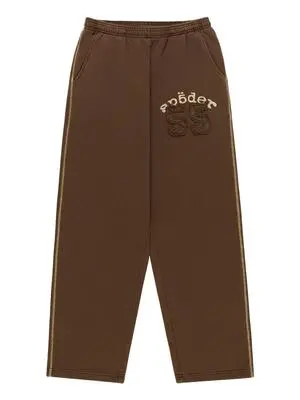 SP5DER 55 University Wide Leg Sweatpant - Brown