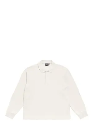 StÜssy Classic Pique Long-sleeve Polo 'bone - Cream