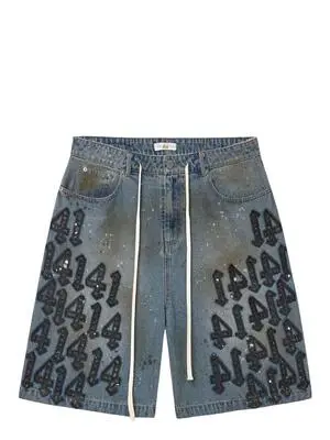 VALE FOREVER Denim Charm Jorts - Black