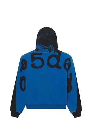 SP5DER Overprint Zip Hoodie - Black