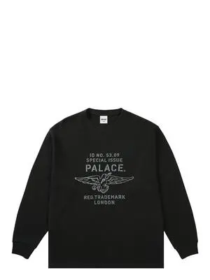 PALACE Dove Stamp Waffle Long-sleeve Shirt - Black