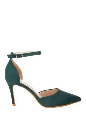 RAG & CO Dolona Microfiber Stiletto Heel Sandals - Green