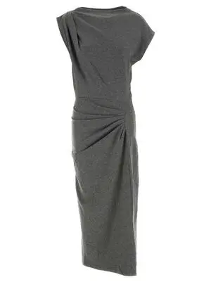 Isabel Marant Étoile Ruched Midi Dress - Grey