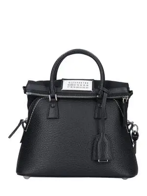 MAISON MARGIELA Cow Leather Shoulder Bag - Black