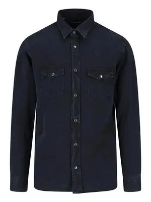 TOM FORD Snap-front Western Shirt - Black