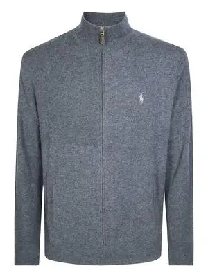 Polo Ralph Lauren Long Sleeve Full-zip Fleece Polo - Marrone