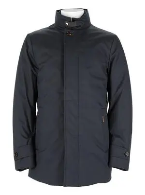 MOORER Technical Trench Coat - Blue