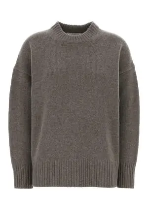 Co Oversize Wool-cashmere Blend Sweater - Grey