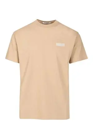 Givenchy Logo Patch Crewneck T-shirt - Beige