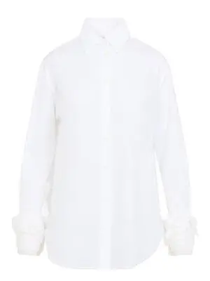 JIL SANDER JIL SANDER Oversized Ruffled Cuff Button-Up Shirt
