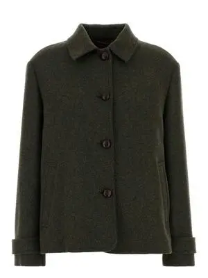 WEEKEND Diorama Wool Blend Jacket - Green