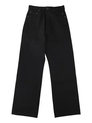 Rick Owens Distressed Edge Denim Jeans - Black