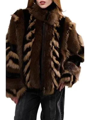 AZALEA WANG AZALEA WANG Inez Faux Fur Jacket