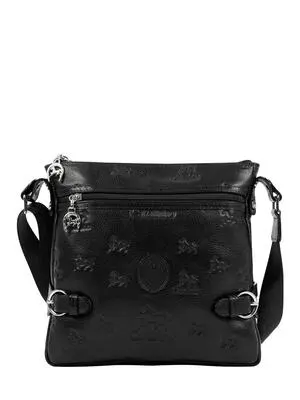 CAVALINHO Cavalinho Cavalo Lusitano Embossed Leather Crossbody Bag