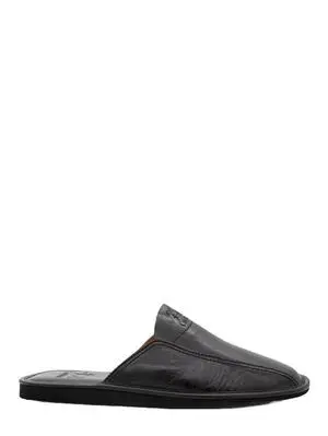 CAVALINHO Gentleman Leather House Slippers - Black