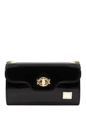 CAVALINHO Patent Leather Clutch Shoulder Bag - Black