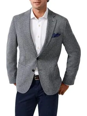 David Donahue Cotton Blend Sport Coat - Dusky Blue