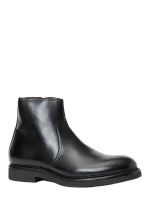 Aquatalia Palmiro Water Repellent Zip Up Boots - Black Calf
