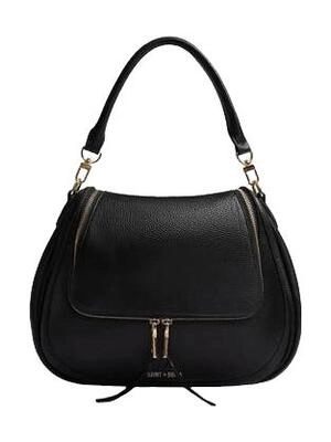 SAINT + SOFIA Marlowe Messenger Bag - Black