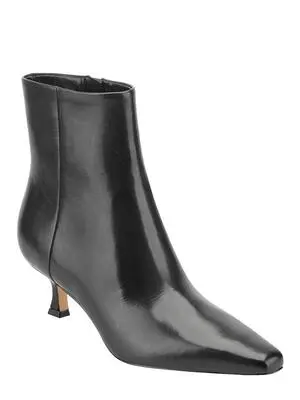 Marc Fisher Kole Square Toe Kitten Heel Bootie - Black