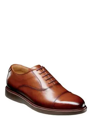 Florsheim Avenue Leather Cap Toe Oxford - Cognac