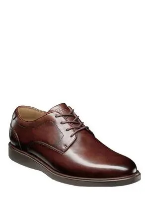 Florsheim Avenue Plain Toe Leather Derby - Brown