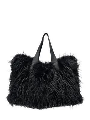 AZALEA WANG AZALEA WANG Confidante Faux Fur Handbag Black