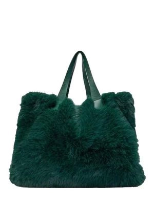 AZALEA WANG AZALEA WANG Confidante Faux Fur Handbag Emerald