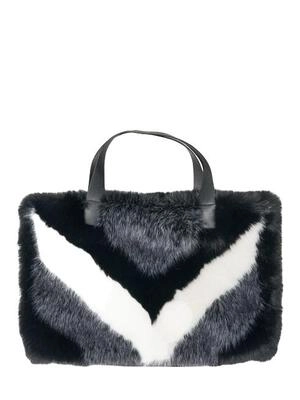 AZALEA WANG AZALEA WANG Confidante Faux Fur Handbag Grey Multi