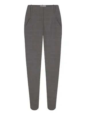 WILLIAMS ATHLETIC CLUB Kate Plaid Ankle Pants - Grey Plaid