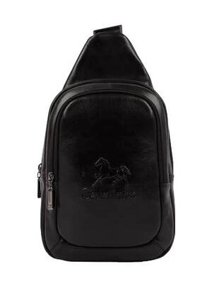 CAVALINHO Leather Sling Bag - Black