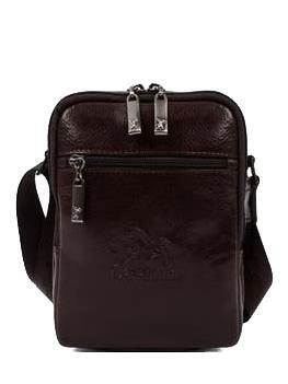 CAVALINHO Gentleman Leather Traveler Crossbody Bag - Brown