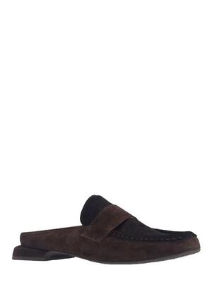 L'AMOUR DES PIEDS Tynessa Flat Mule - Chocolate