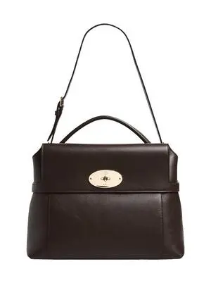 Mulberry Mulberry Stevie Leather Top Handle Bag Ebony