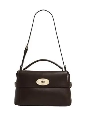 Mulberry Small Stevie Leather Top Handle Bag - Ebony