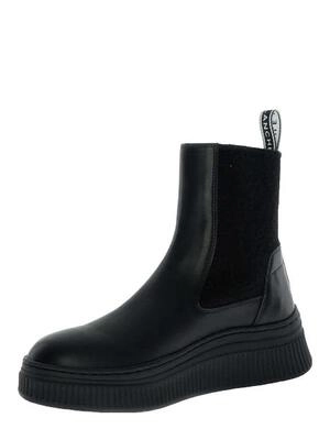 VOILE BLANCHE Flaurence" Bootie - Black