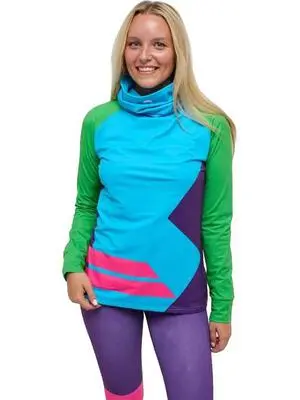 OOSC High Neck Baselayer Top Powder Hound - Multi-colour