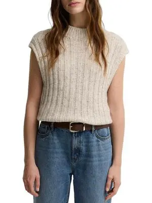 BARBOUR Barbour Anastasia Ribbed Mock Neck Sweater Vest