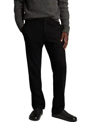 Vince Owen Tailored Knit Wool-blend Pants - Black