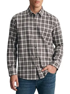 MAVI Check Long Sleeve Button Up Shirt - Brown