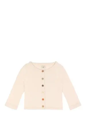 ODDLI 3/4 Sleeve Cashmere Cardigan - Cream