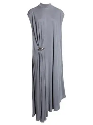 Bottega Veneta Embellished Crepe-jersey Maxi Dress - 1379 Harbor Grey