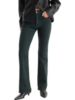 Good American Good Classic High Waist Bootcut Jeans - Forest Green